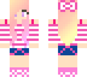 edited cute summer girl | Minecraft Skin