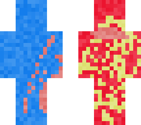 Water vs fire | Minecraft Skin