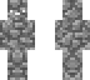 Cobblestone w/ face | Minecraft Skin