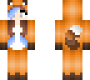 onesie kigurumi fox girl | Minecraft Skins