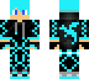 Ice/Blue Dragon boy | Minecraft Skin
