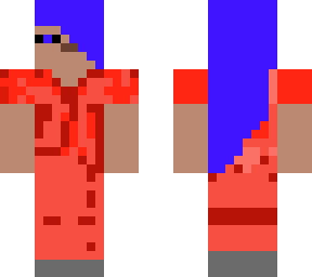 Serial killer (long hair demon) | Minecraft Skin