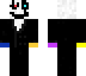 Undertale W.D Gaster with its maximum power | Minecraft Skin