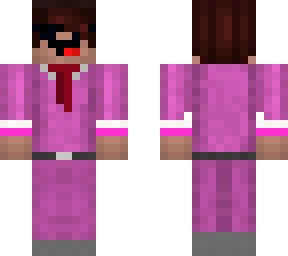 Cool guy with pink suit. | Minecraft Skin