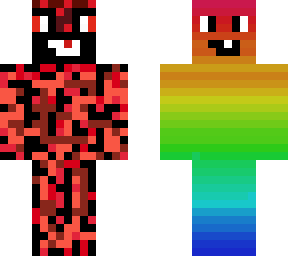 Rainbow Noob | Minecraft Skins