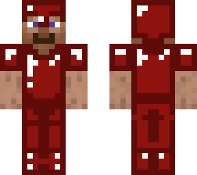 Redstone armour steve | Minecraft Skin