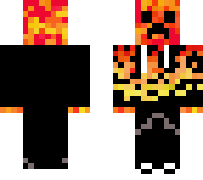 Fire Creeper | Minecraft Skins