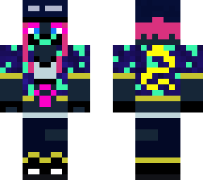 league of legends akali neon | Minecraft Skins
