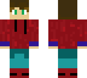 Boy in red pullover | Minecraft Skin
