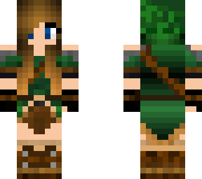 Elf Girl With Hood | Minecraft Skin