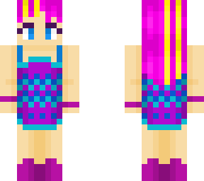 Fuchsia human form--CE | Minecraft Skin