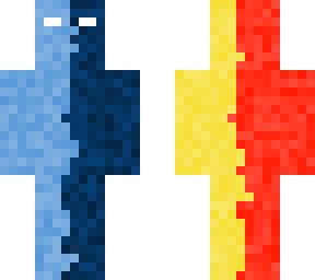 half and half | Minecraft Skin