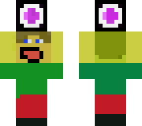 derpy the noob with amethyst ore block | Minecraft Skin