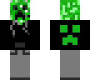 Gamer Creeper with headphones | Minecraft Skin