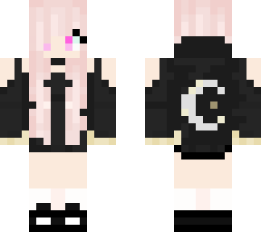 Pink Pastel Goth Girl | Minecraft Skin