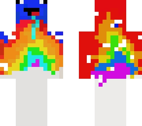 Rainbow Noob | Minecraft Skins