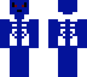 blu skeleton | Minecraft Skin