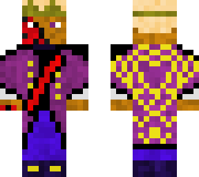 Corrupted Purple King | Minecraft Skin