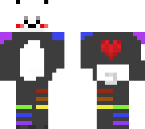 Rainbow Panda | Minecraft Skin
