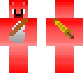 redmonkey yellow sword | Minecraft Skin