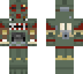 Shark T-60 Power Armor (last T-60 paint job) | Minecraft Skin
