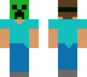 steve in creeper mask | Minecraft Skin