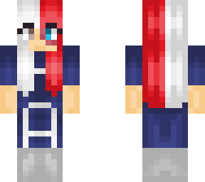 Girl Shoto Todoroki Minecraft Skins