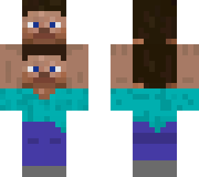 double headed steve | Minecraft Skin