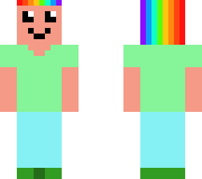 Rainbow Noob | Minecraft Skins