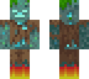 annegato piedi di fuoco | Minecraft Skin
