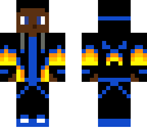Blue fire skin | Minecraft Skin