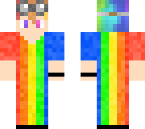 rainbow dress | Minecraft Skin