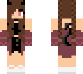Demon Girl With Tail | Minecraft Skin