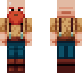 Minecraft Dungeons Bald Man | Minecraft Skin