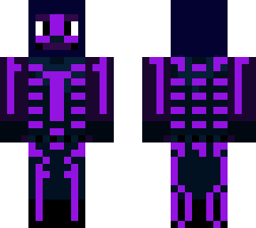 purple skull trooper | Minecraft Skins
