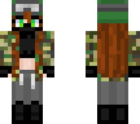 Soldier girl | Minecraft Skin