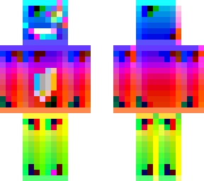 glitch skeppy invert | Minecraft Skin