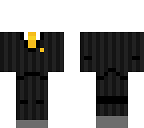 Gold Tie suit (outer layer) | Minecraft Skin