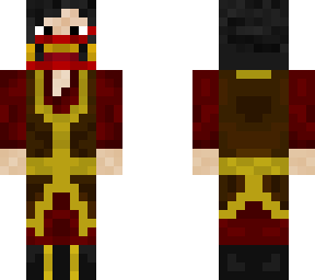 Half mask Red Hannya | Minecraft Skin