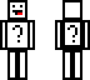 outlined question mark? | Minecraft Skin