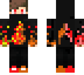#Fire gamer! | Minecraft Skin