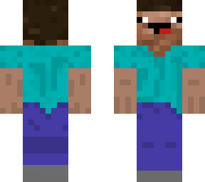 backwards noob steve | Minecraft Skin