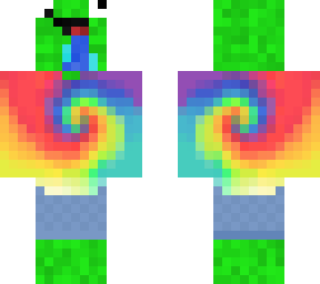 contest on making a tye-dye guy | Minecraft Skin