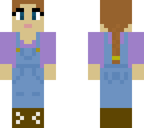 cute overalls | Minecraft Skin