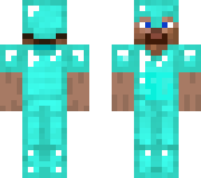 diamond armor steve | Minecraft Skin