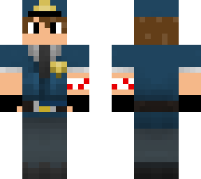 officer with bandage | Minecraft Skin