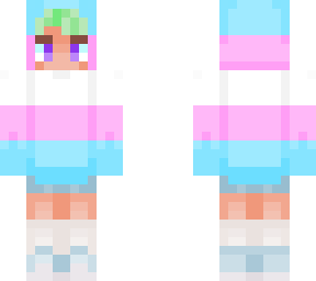 edit of ftm trans pride | Minecraft Skin