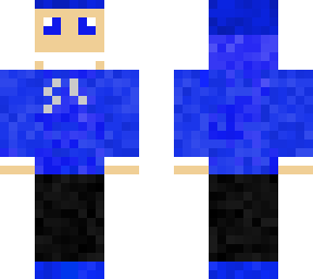Happy Blue Man | Minecraft Skin