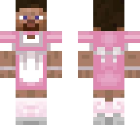 Pink Maid Steve | Minecraft Skin