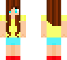 Cute Girl With Fringe | Minecraft Skin